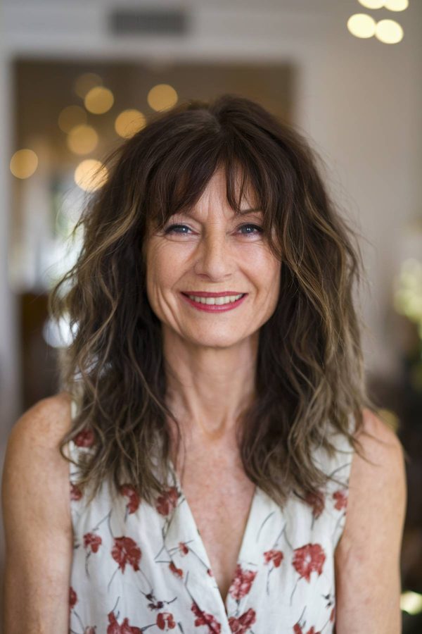 18 Trendy Medium Shag Haircuts for Women Over 40 in 2026