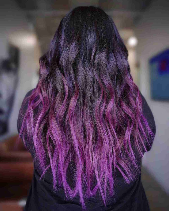24 Stunning Ways to Get a Purple Balayage