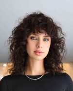 92 Best Ways to Pair Curly Hair with Bangs