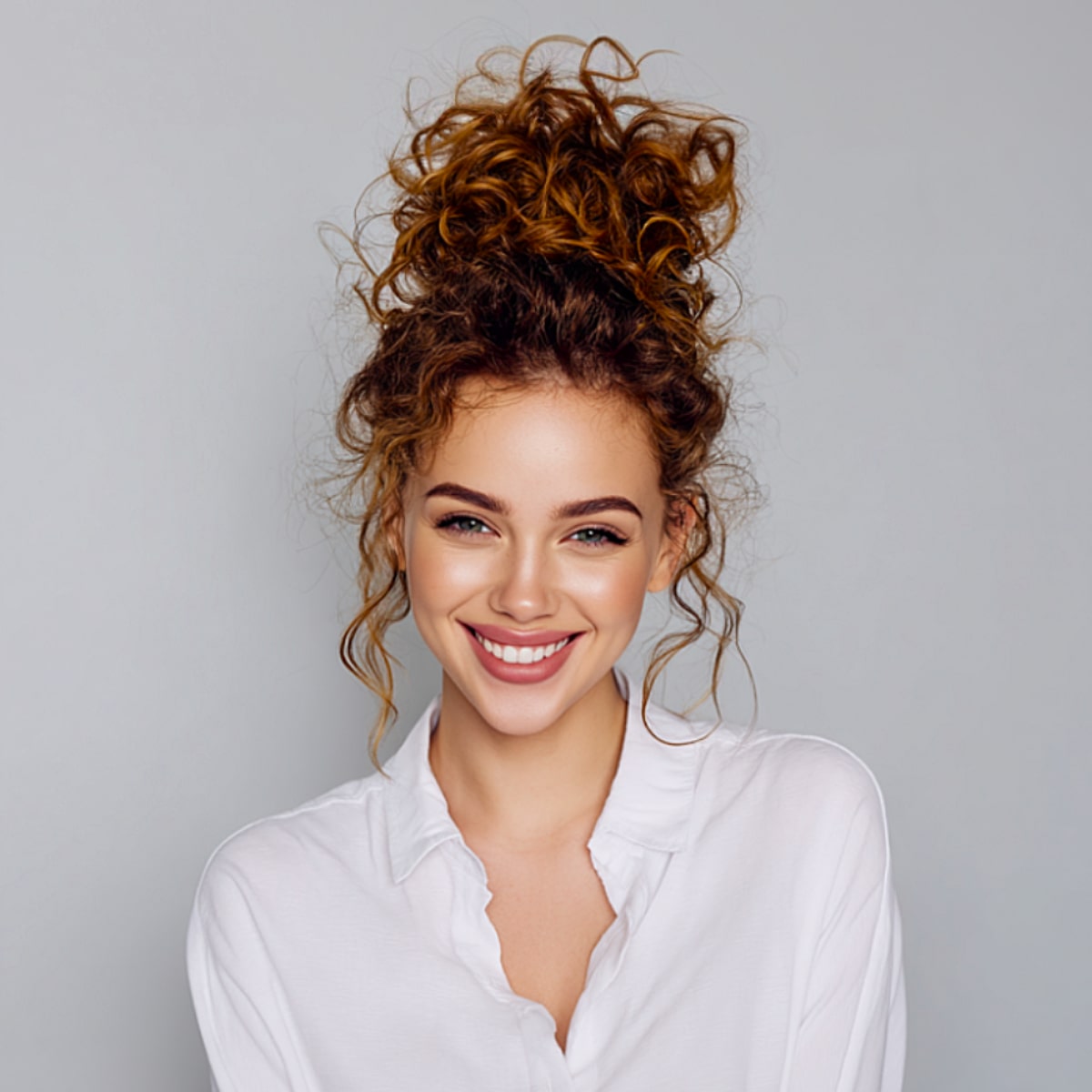Pin By Dani Lobb On Funny Curly Hair Styles Messy Curly Hair Hair