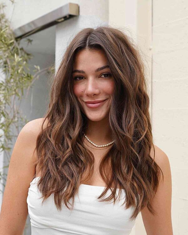 69 Middle Part Hairstyles Trending Right Now