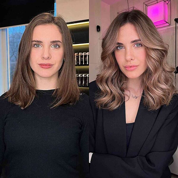69 Middle Part Hairstyles Trending Right Now