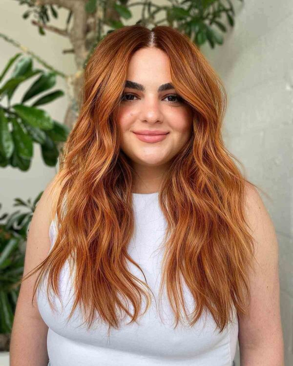 44 Flattering Middle Part Hairstyles Trending Right Now