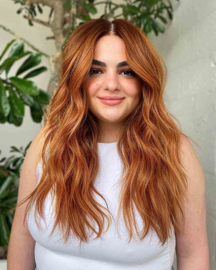 55 Flattering Middle Part Hairstyles Trending Right Now