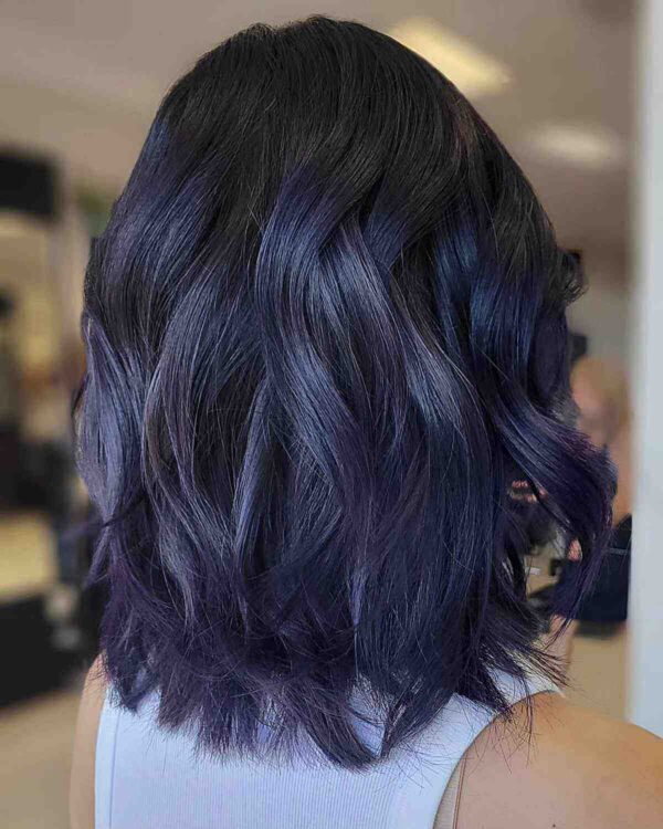 26 Midnight Purple Hair Color Ideas You Can’t Miss