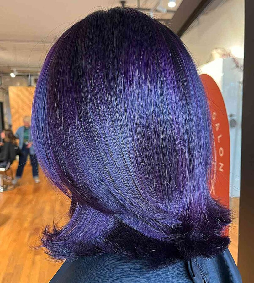 26 Midnight Purple Hair Color Ideas You Can’t Miss