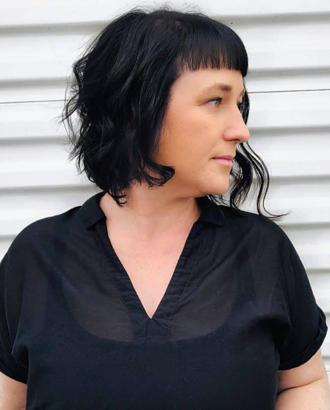 24 Asymmetrical Bob with Bangs That Are Stylishly Edgy