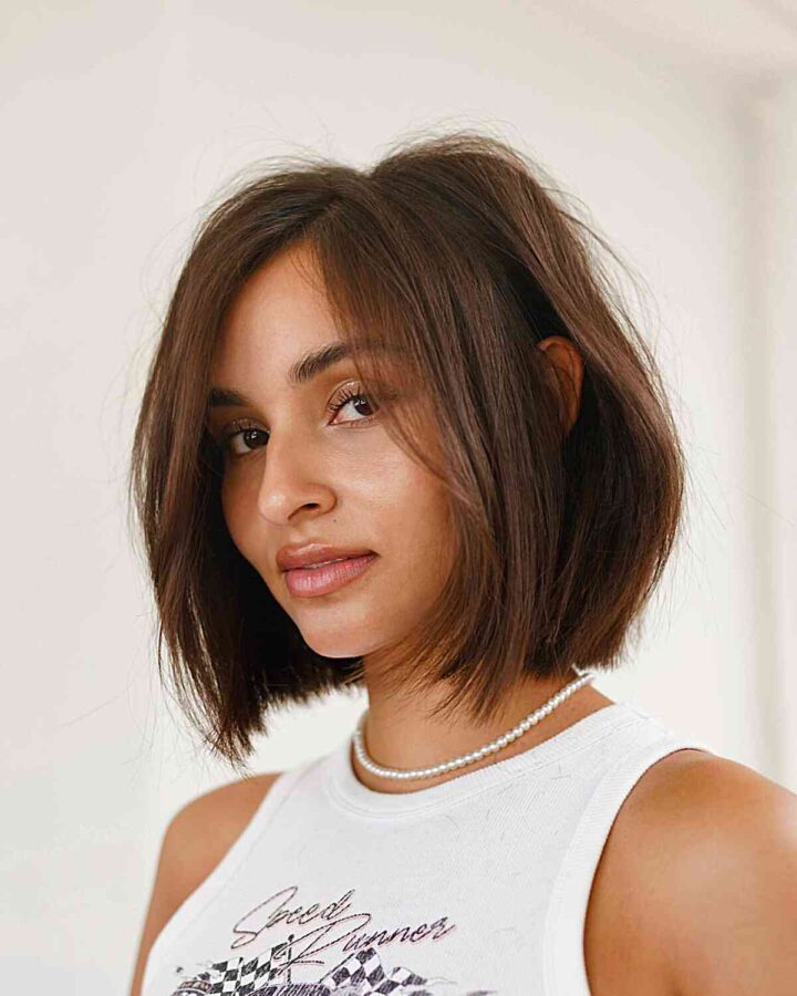 29 Cute Neck-Length Blunt Bob Cuts