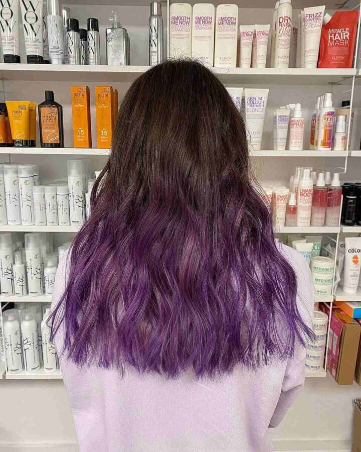 24 Stunning Ways to Get a Purple Balayage
