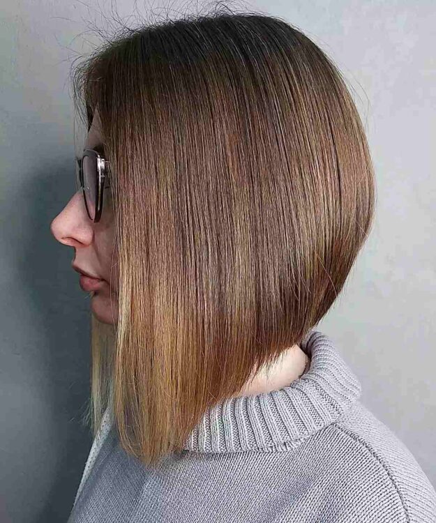 50 Long Angled Bob Haircuts for a Cool, Dramatic Look