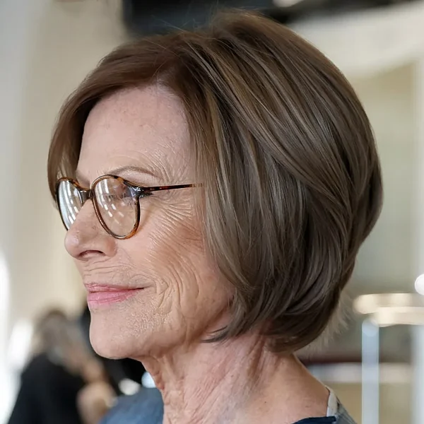 41 Lovely Layered Bob Haircuts for Women Over 60