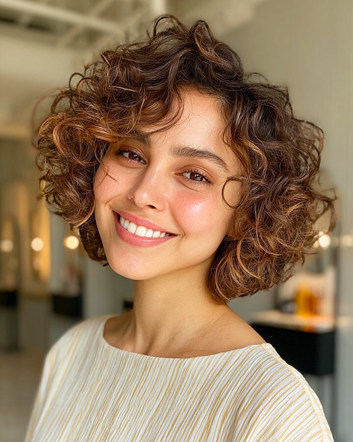 50 Short, Curly Bob Haircuts That Are Cute and Flattering