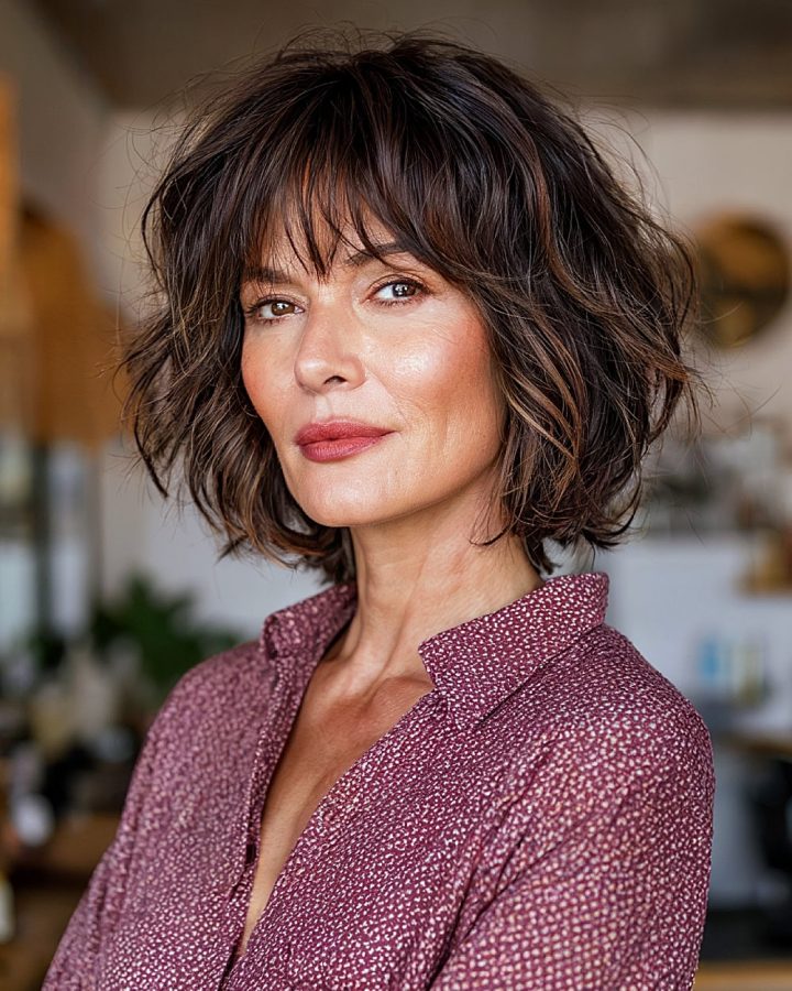 20+ Vibrant Layered Haircuts with Bangs That'll Make You Rethink Short Hair