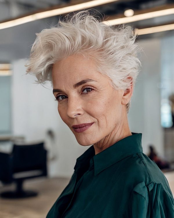 Cómo Llevar el Cabello Blanco Después de los 60 y Verte Radiante Cada ...