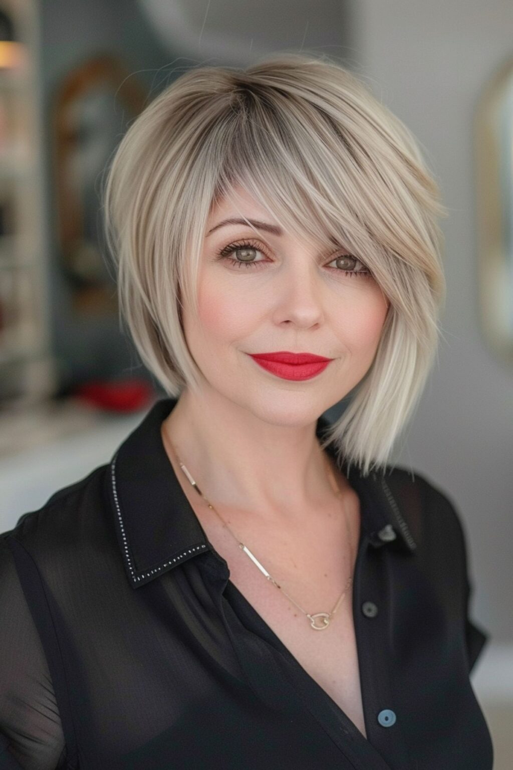 28 Best Short Hair with Side Bangs Women Are Getting Right Now