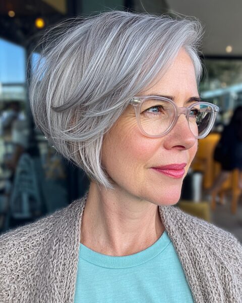 50 Most-Gorgeous Side Part Bob Hairstyles for a Fresh Start in Your 50s