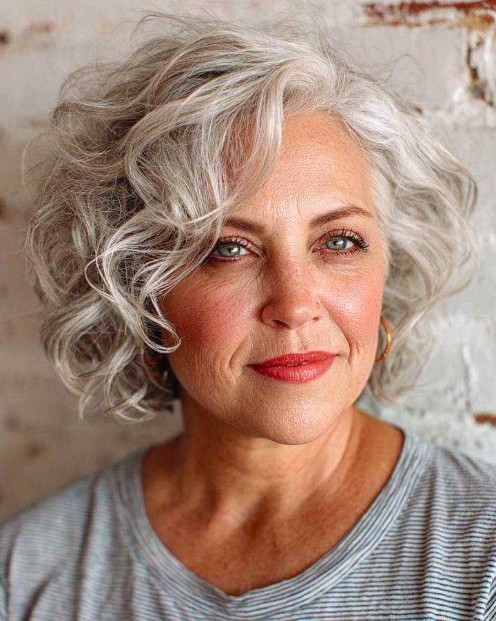 50+ Gorgeous Curly Bobs Older Women Will Love in 2025