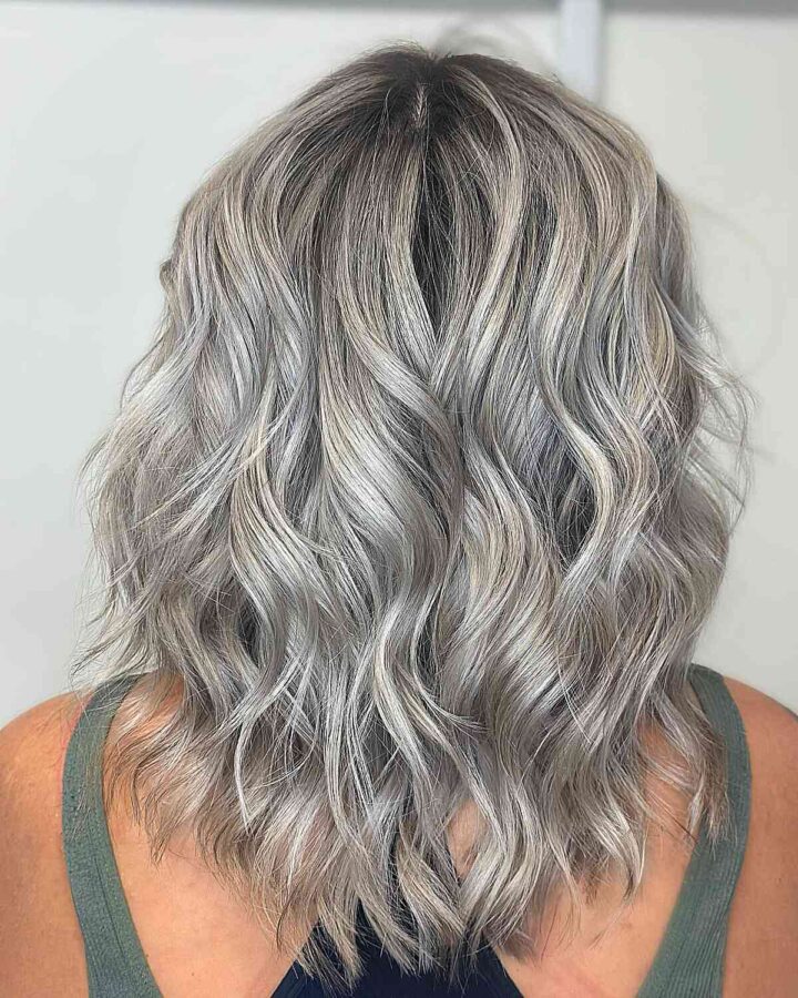 The Silver Balayage Hair Color Is Gorgeous - Here Are 25 Pictures That ...