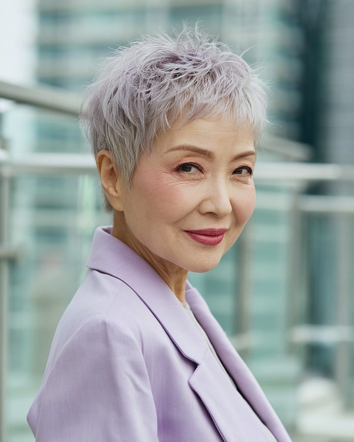 50 Volumizing Short Haircuts for Women Over 60 with Fine Hair