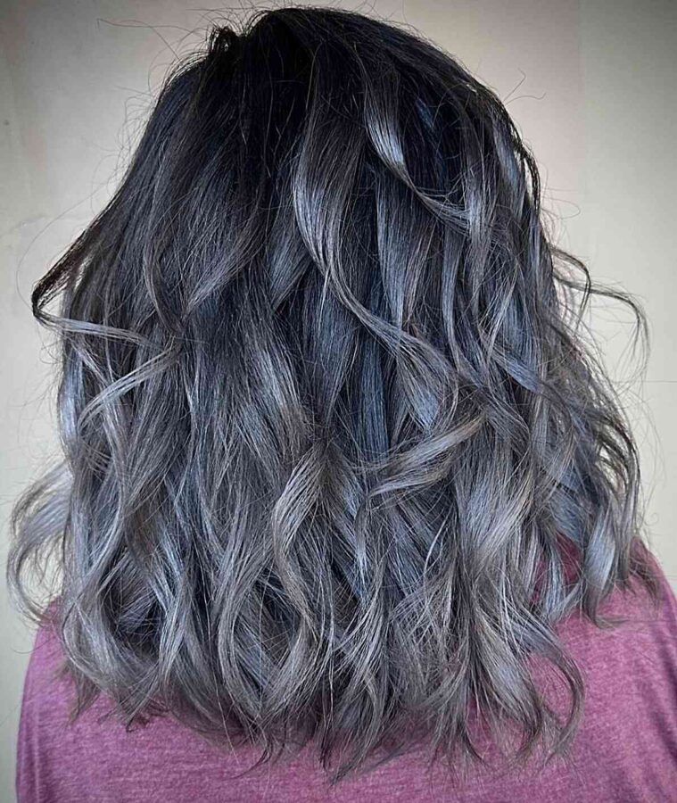 The Silver Balayage Hair Color Is Gorgeous - Here Are 25 Pictures That ...