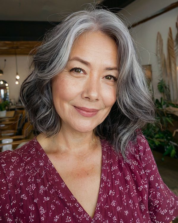 51 Stunning Ways To Do Grey Blending for Dark Hair
