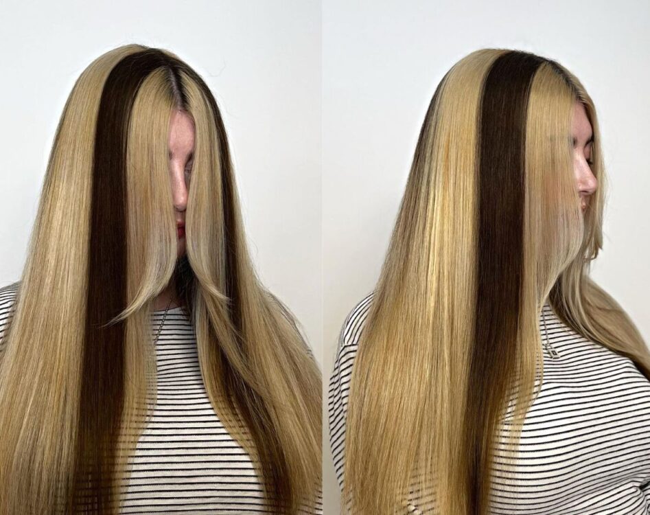 29 Skunk Stripe Hair Ideas to Try This Trend Yourself