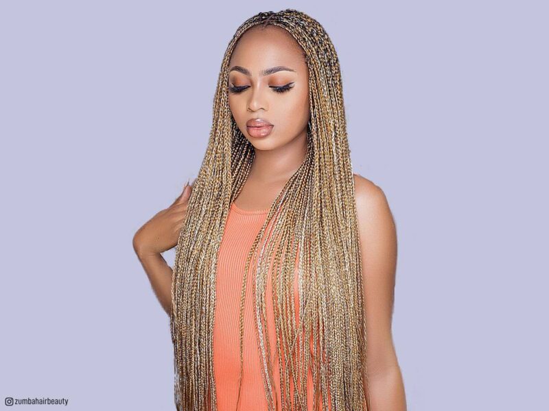 25 Exceptional Triangle Box Braids To Try Now