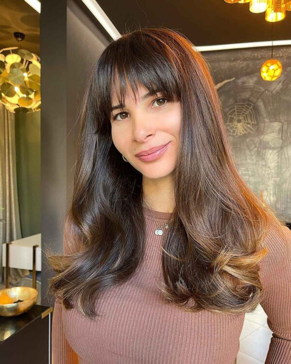 36 Cutest Wispy Bangs on Long Hair to Revamp Your Style