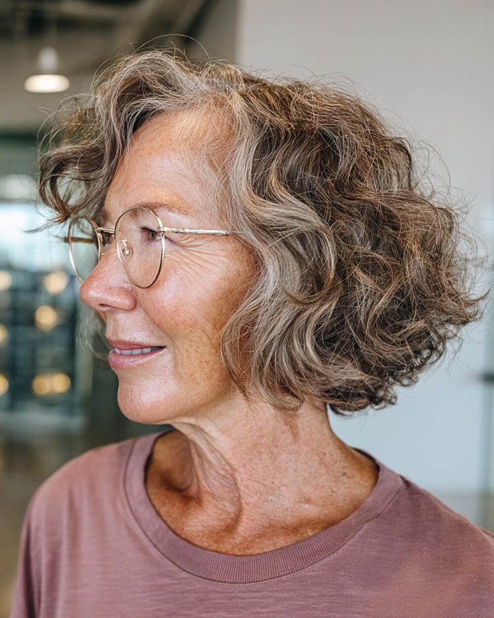 35+ Gorgeous Curly Bobs Older Women Will Love in 2025