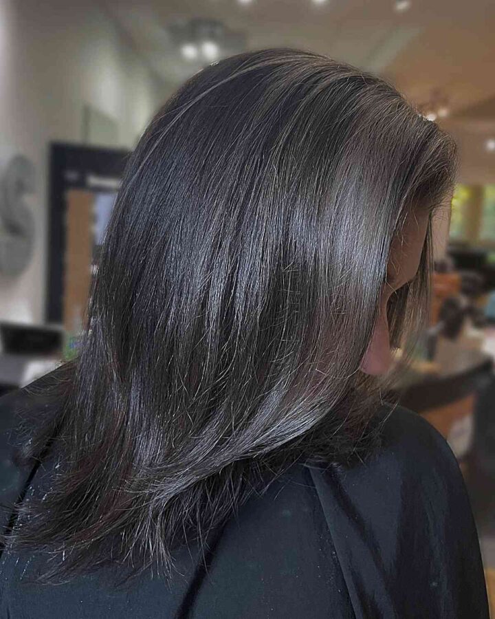 25 Stunning Ways To Do Grey Blending for Dark Hair