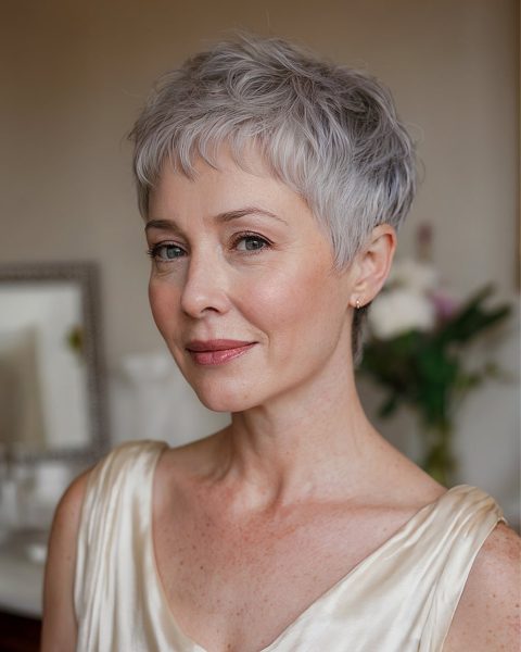 21+ Chic Gray Hair Pixie Cuts You’ll Want to Try in 2026