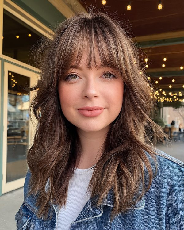 20+ Flattering Wispy Bangs for Big Foreheads to Try in 2025
