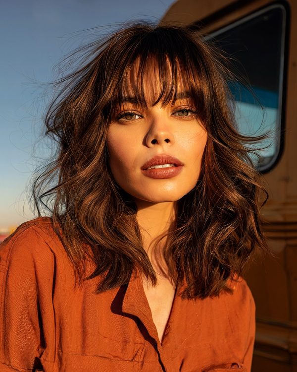 21+ Flattering Wispy Bangs for Big Foreheads to Try in 2026
