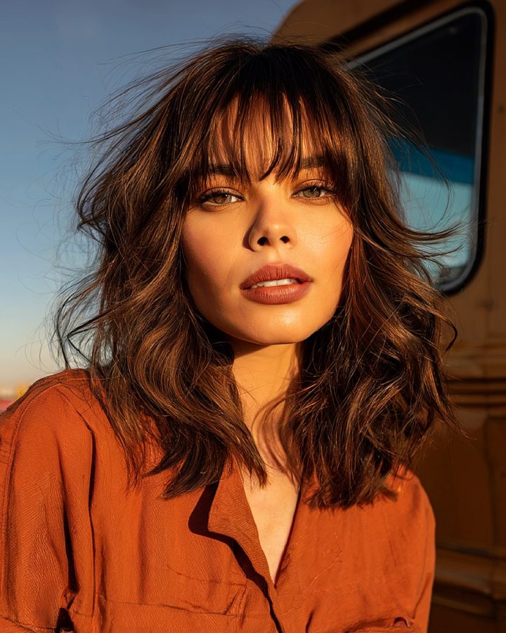 21+ Flattering Wispy Bangs for Big Foreheads to Try in 2026