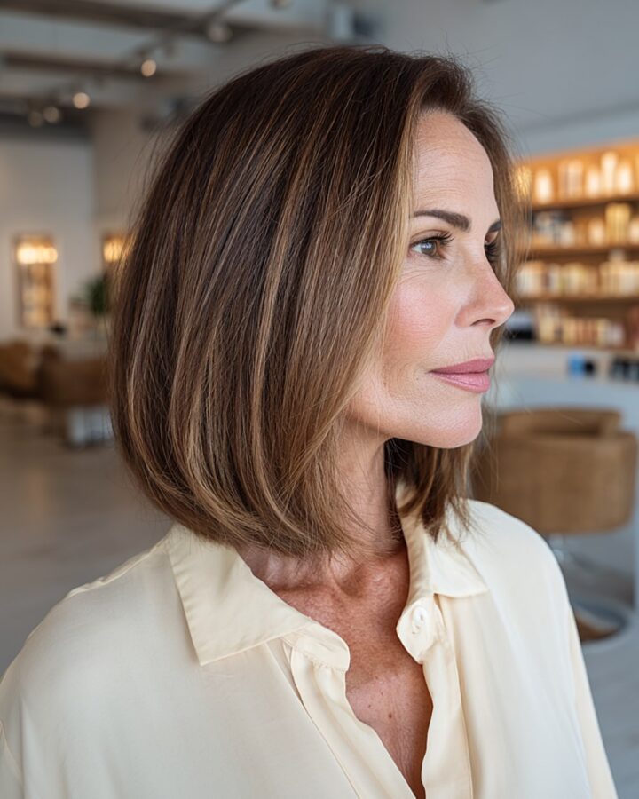 50 Most-Gorgeous Side Part Bob Hairstyles for a Fresh Start in Your 50s