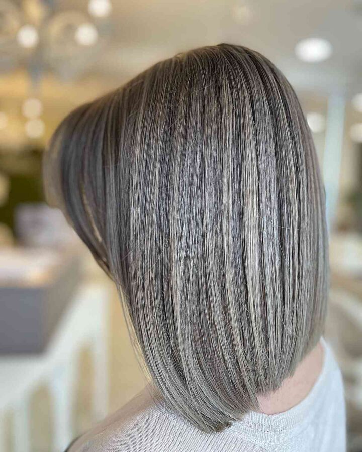 32 Stunning Grey Balayage Hair Color Ideas for Women of All Ages