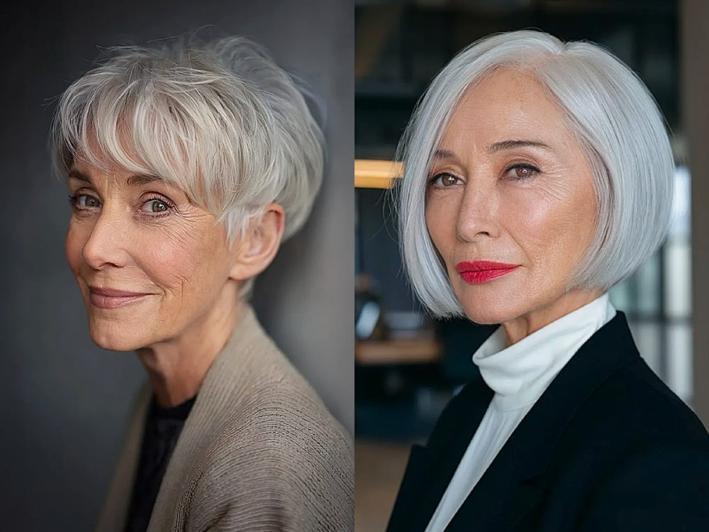 51 Elegant Shoulder Length Haircut Styles These Women Over 60 ...
