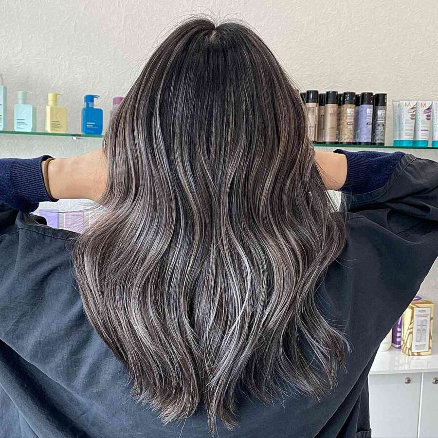 The Silver Balayage Hair Color Is Gorgeous - Here Are 25 Pictures That ...