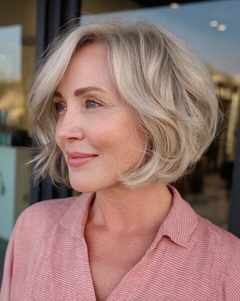 50 Most-Gorgeous Side Part Bob Hairstyles for a Fresh Start in Your 50s