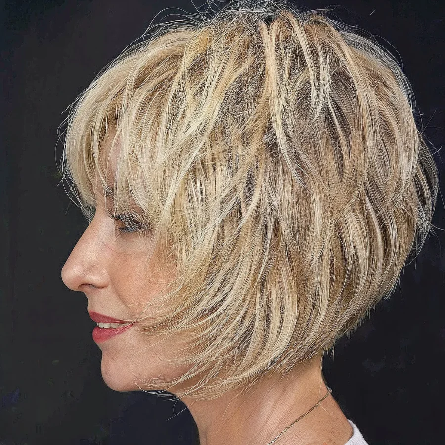 55 Modern Layered Bob Haircuts for Women Over 50 to Take Years Off