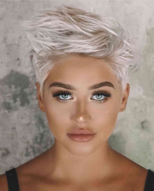 24 Prettiest Platinum Pixie Cuts for Cooler Blonde Crop