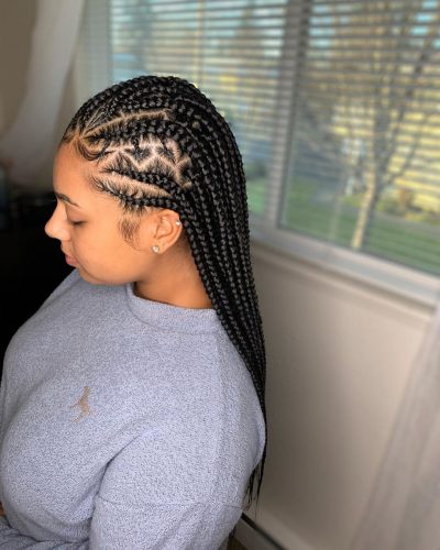 24 Exceptional Triangle Box Braids To Try Now