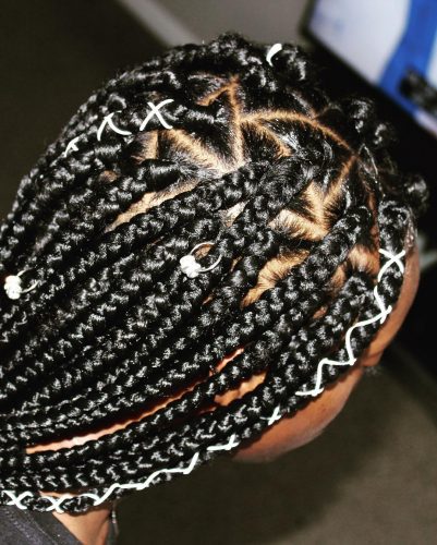 24 Exceptional Triangle Box Braids To Try Now