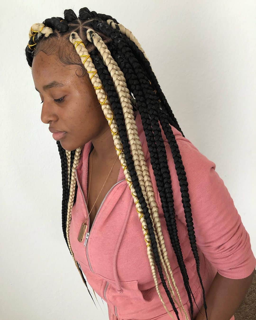 24 Exceptional Triangle Box Braids To Try Now