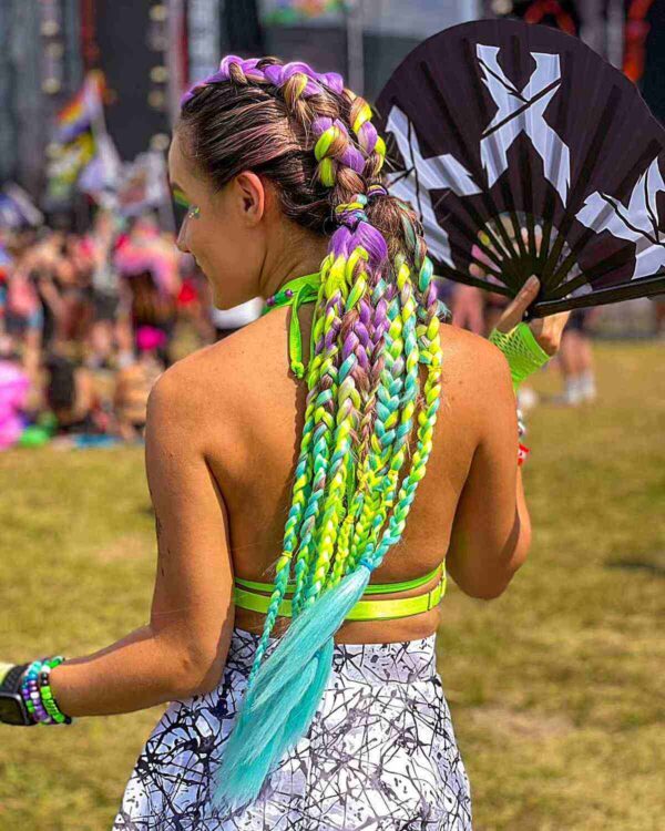 25 Electric Hairstyles for a Rave Party