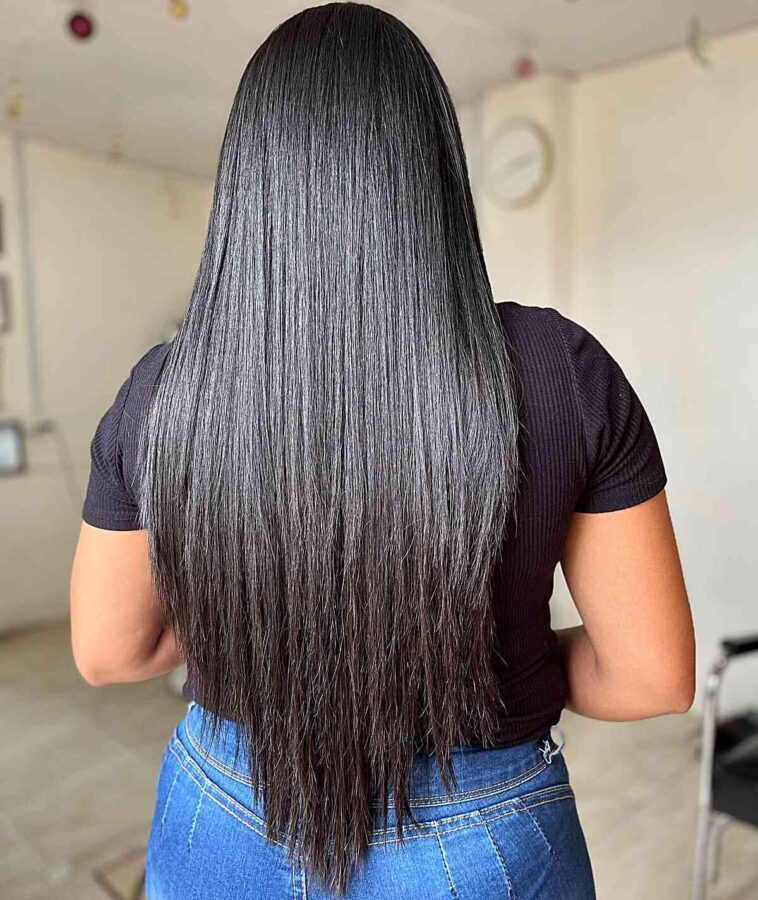 41 V-Cut on Long Hair Ideas for That Trendy V Shape Look