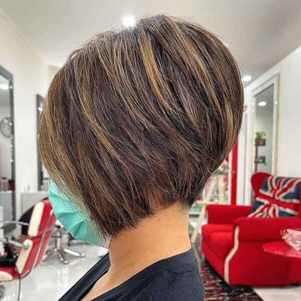 25 High Stacked, Inverted Bob Haircuts for Edgy, Dramatic Look