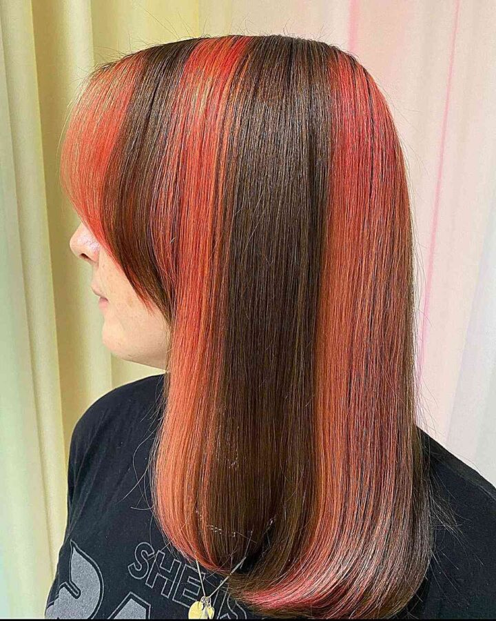 29 Skunk Stripe Hair Ideas to Try This Trend Yourself