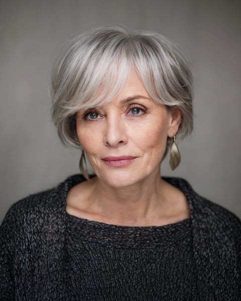 50 Volumizing Short Haircuts for Women Over 60 with Fine Hair