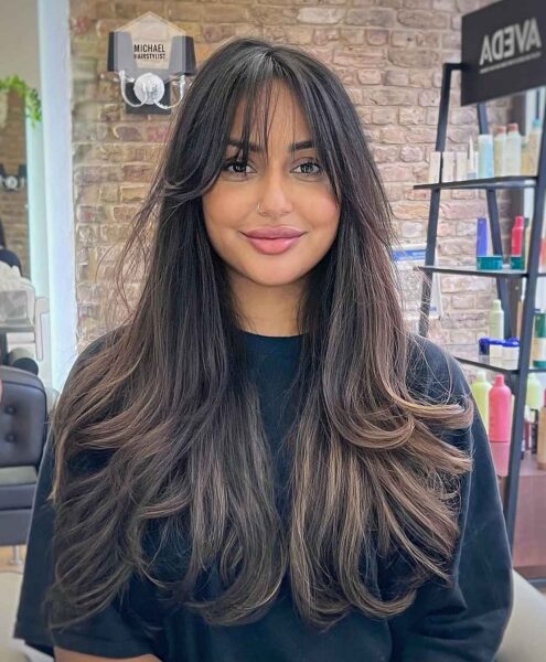 34 Ultimate Ways to Get Long Bangs for Long Hair